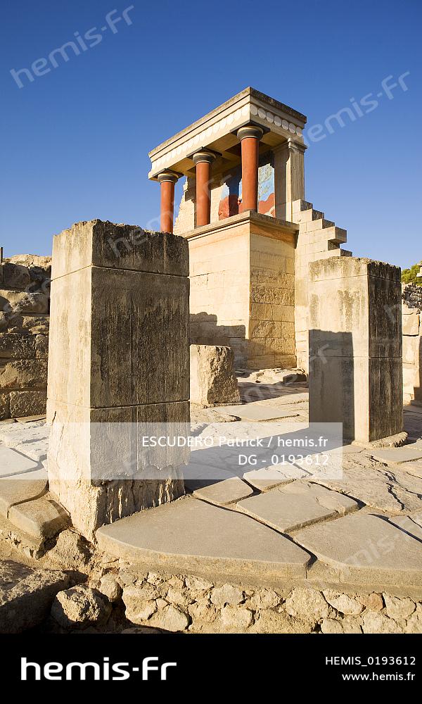 Hemis : Grece crete site archeologique minoen cnossos palais roi minos