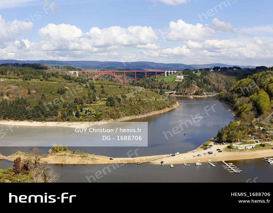 Hemis : France cantal viaduc ferroviaire garabit construit gustave ...