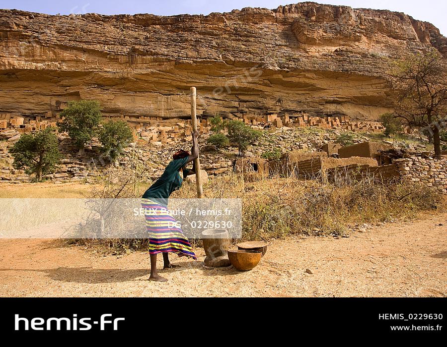 Hemis : Mali pays dogon falaises bandiagara unesco village teli ses ...