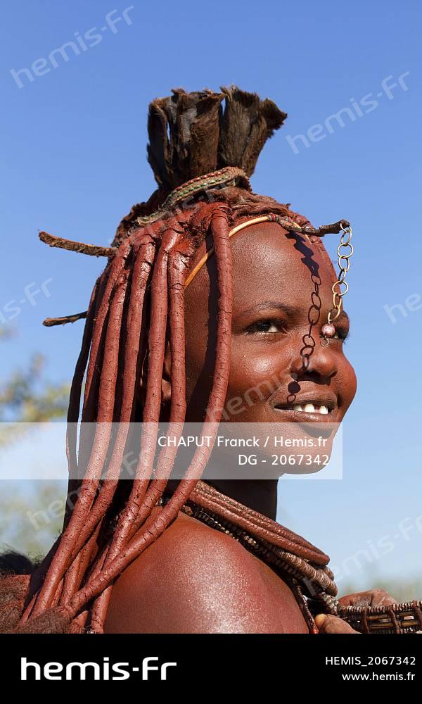 Hemis Namibie Region Kunene Kaokoland Village Himba Pres Opuwo Jeune