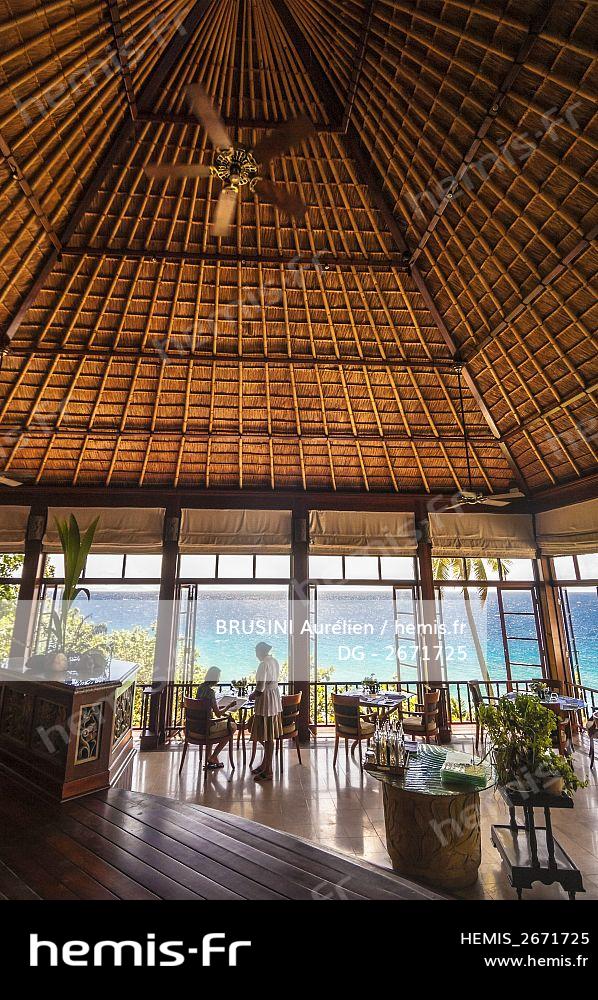 Hemis : Seychelles ile fregate fregate island private restaurant vue ocean