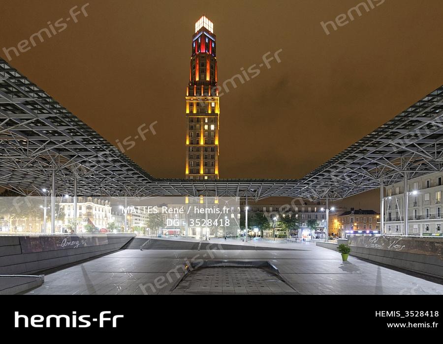 Hemis : France somme amiens place alphonse fiquet tour perret beton ...