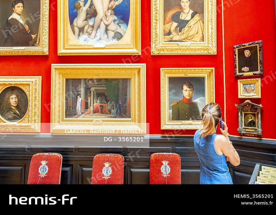 Hemis : France oise chantilly chateau chantilly musee conde salle tribune