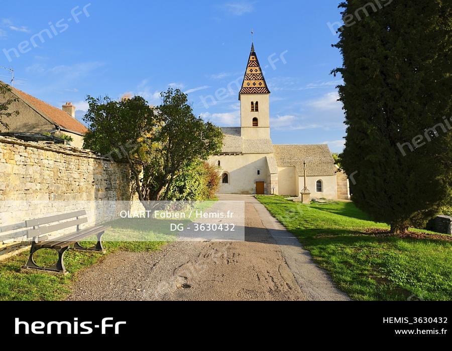 Hemis : France cote or fixin eglise saint antoine fixey clocher tuile ...