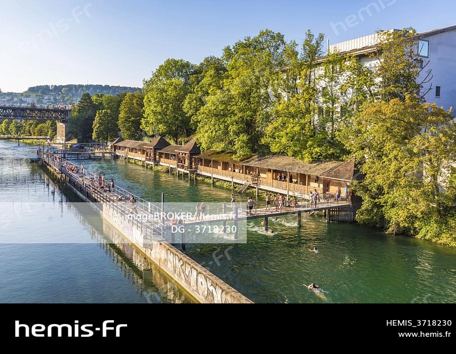 Hemis : Piscine exterieure riviere badi unterer letten am limmat letten ...