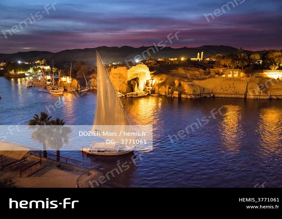 Hemis : Egypte haute egypte vallee nil assouan vue ile elephantine