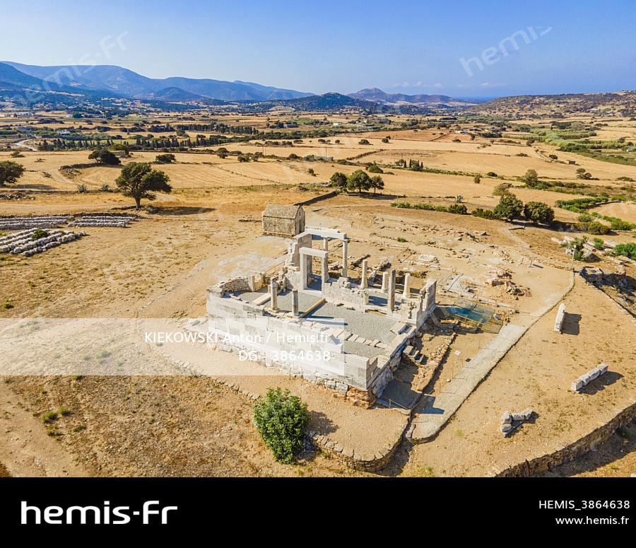 Hemis : Grece cyclades ile naxos temple demeter vue aerienne