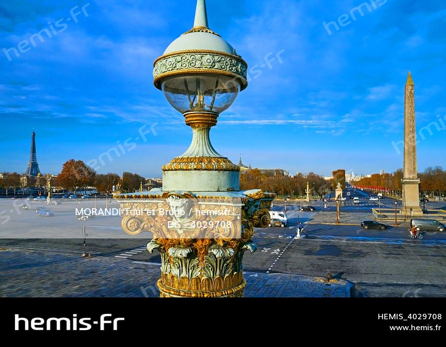 Hemis : France paris place concorde tour eiffel unesco vue aerienne