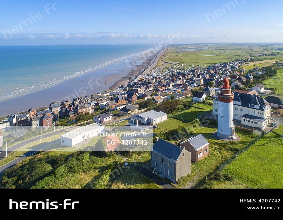 Hemis : France somme ault village phare vue aerienne