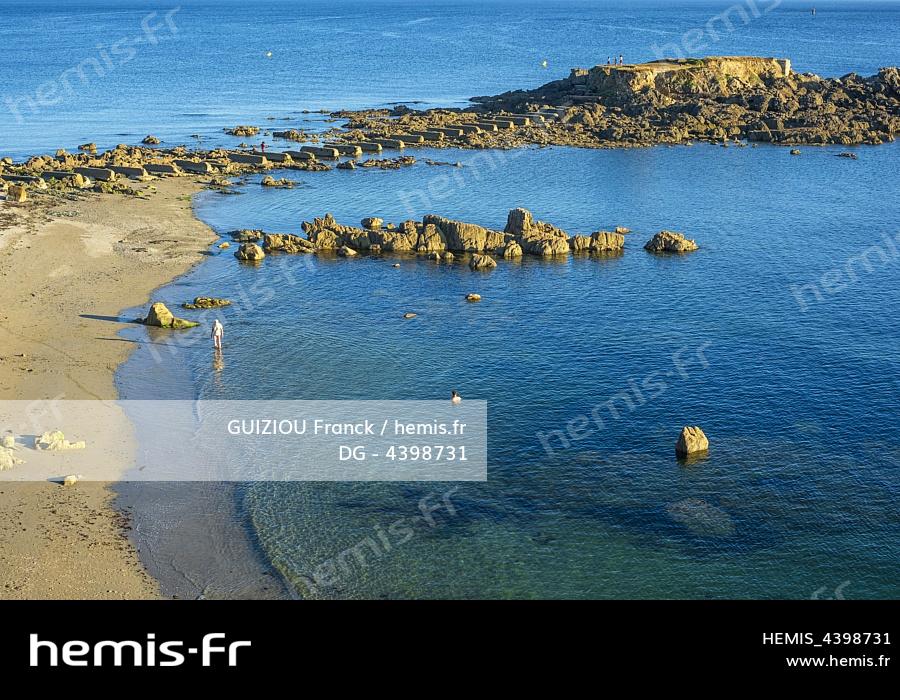 Hemis : France finistere moelan sur mer ile percee plage trenez sentier ...